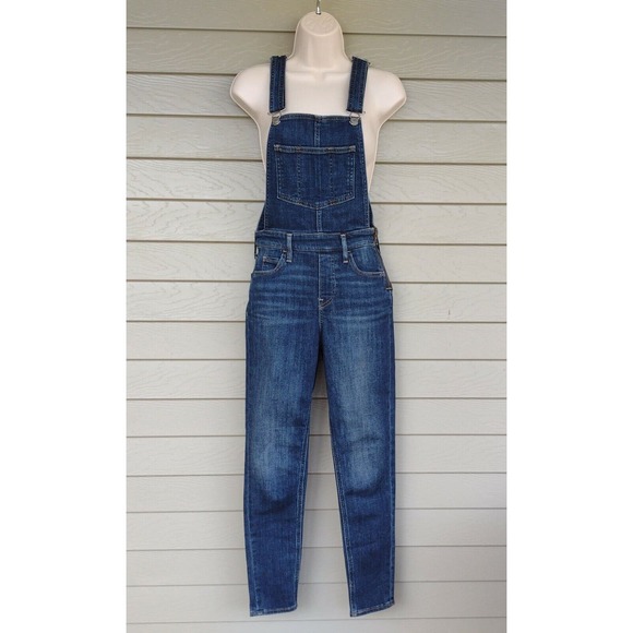 Levi's | Jeans | Levis Premium Womens Skinny Bib Overalls Sidezip Denim ...